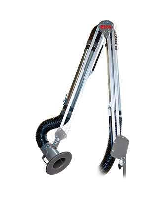 Effiziente Absaugarme für saubere und sichere Arbeitsplätze